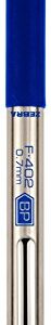 Zebra Pen F-402 Retractable Ballpoint Pen, Stainless Steel Barrel, Fine Point, 0.7mm, Blue Ink, 12-Pack