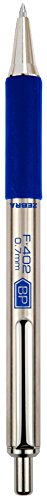 Zebra Pen F-402 Retractable Ballpoint Pen, Stainless Steel Barrel, Fine Point, 0.7mm, Blue Ink, 12-Pack