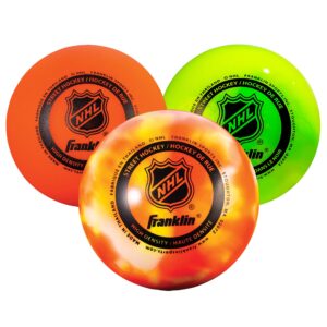 franklin sports street hockey balls - nhl - 3 pack - combo