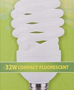 Hydrofarm Agrobrite FLC32D Compact, 32 Watt, 6400K Fluorescent Spiral Grow Lamp, 1 Count (Pack of 1), Brown/A