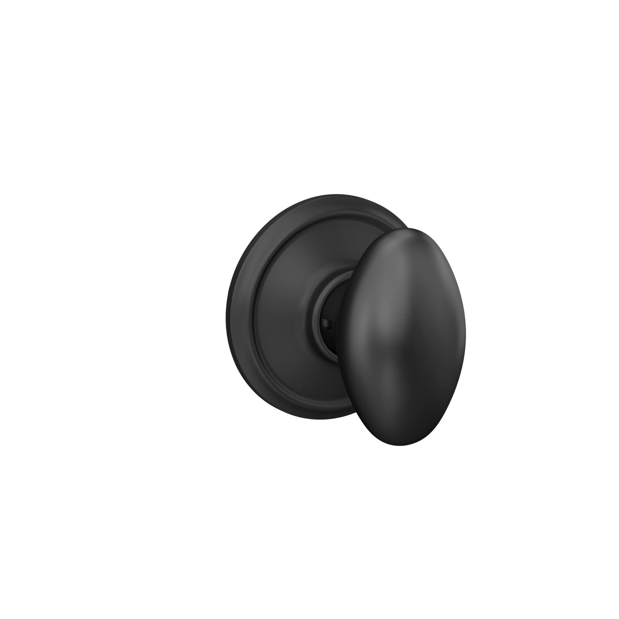 Schlage F10 SIE 622 Sienna Door Knob, Hall & Closet Passage Lock, Matte Black