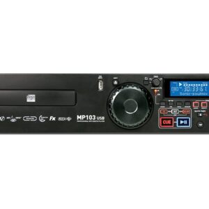 Numark MP103USB | Rackmount USB and CD Player With Dedicated Pitch and Master Tempo Controls, Performance-Driven Inputs / Outputs and Support for CD & MP3CD