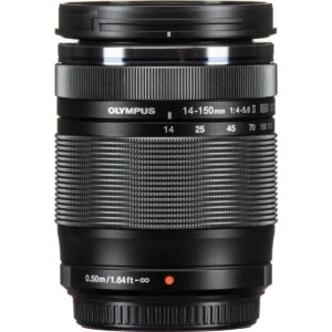 OM SYSTEM OLYMPUS M.Zuiko Digital ED 14-150mm F4.0-5.6 II Lens, for Micro Four Thirds Cameras (Black)