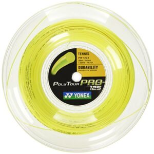 yonex poly tour pro string reel - yellow, 1.2 mm/200 m