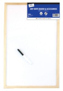 tallon just stationery 400x600mm pine frame dry wipe board, 4293