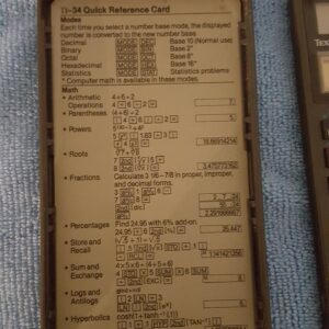 Texas Instruments TI-34 Calculator