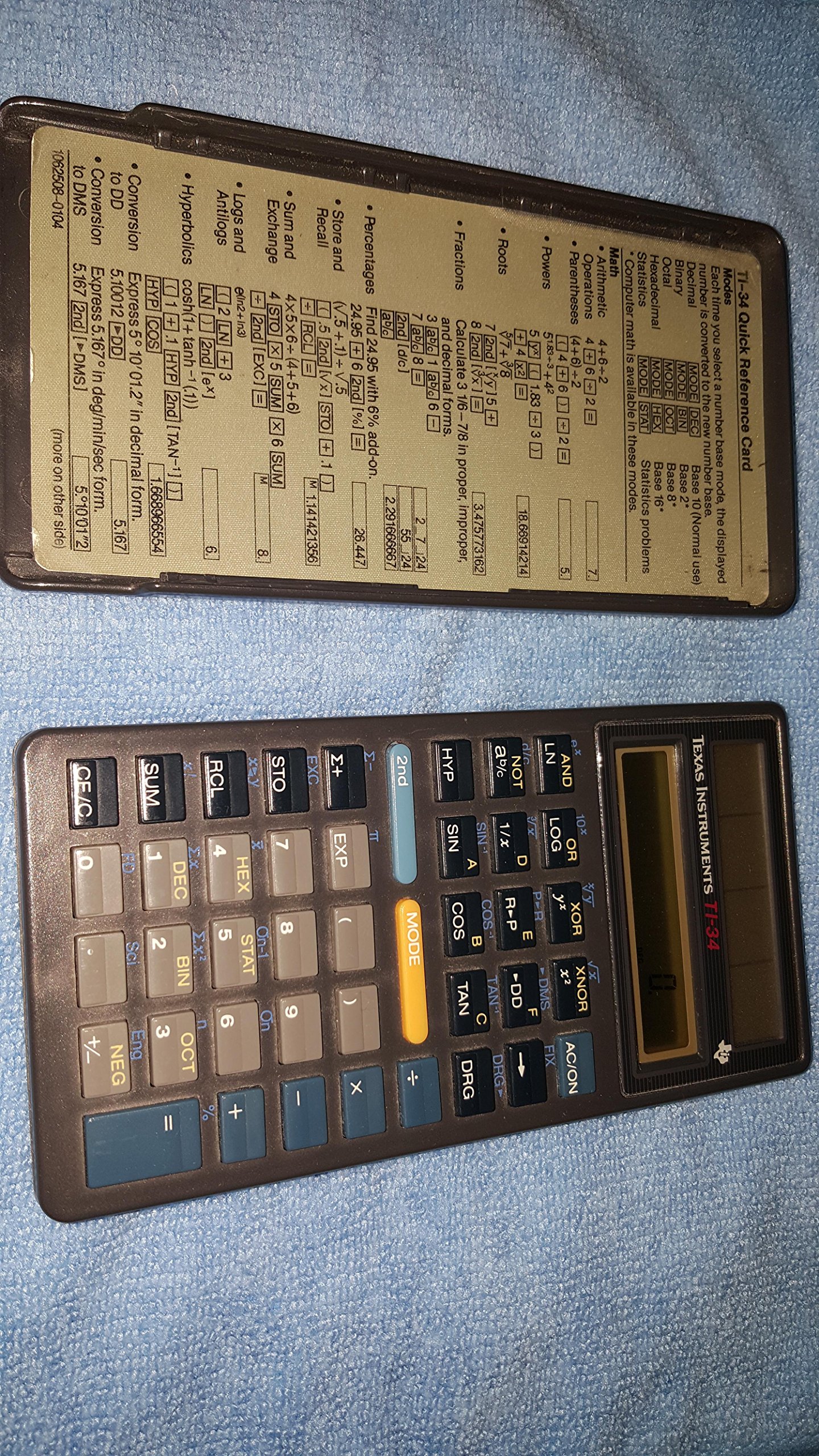 Texas Instruments TI-34 Calculator