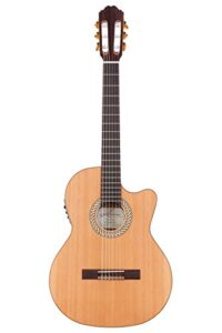 kremona s63cw performer series acoustic/electric nylon string guitar