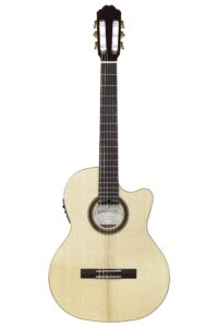 kremona performer series rondo tl thin body cutaway/electric nylon string guitar