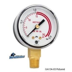 MILLER ELECTRIC Pressure Gauge,0 to 200 psi, 0 to 14 Bar