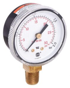 miller electric pressure gauge,0 to 30 psi, 0 to 2 bar,2