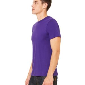 Bella Canvas Unisex Jersey Short Sleeve Tee, Team Purple, Large