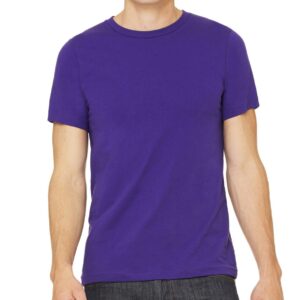 Bella Canvas Unisex Jersey Short Sleeve Tee, Team Purple, Large