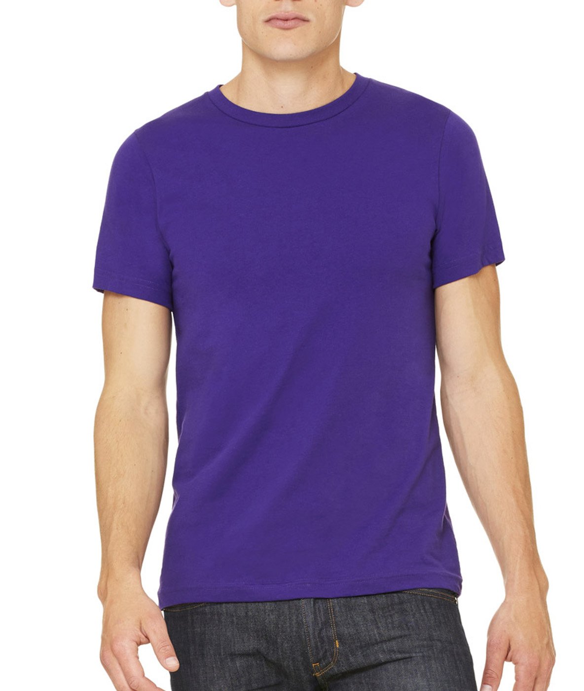 Bella Canvas Unisex Jersey Short Sleeve Tee, Team Purple, Large