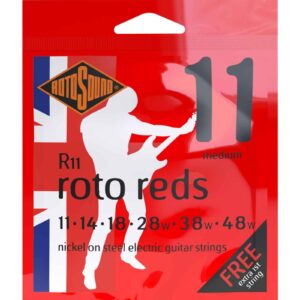 rotosound roto electric guitar strings roto reds r11 (11-48)