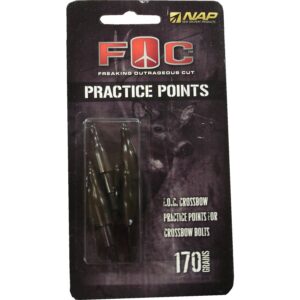 new archery products f.o.c. practice points (pack of 6)