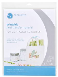 silhouette heat-print-lt printable heat transfer material for light fabrics