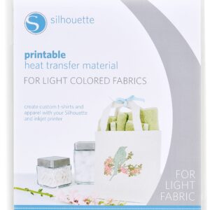 Silhouette Heat-Print-LT Printable Heat Transfer Material for Light Fabrics