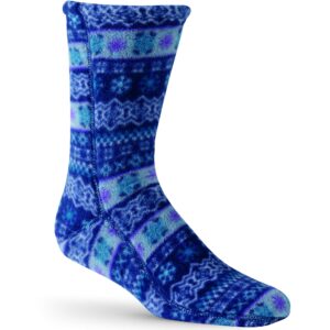 acorn mens and womens versafit fleece sock: super soft & ultra-warm, mid-calf height, flat-flock seams