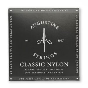 augustine classic black set, low tension classical guitar strings - 1 set