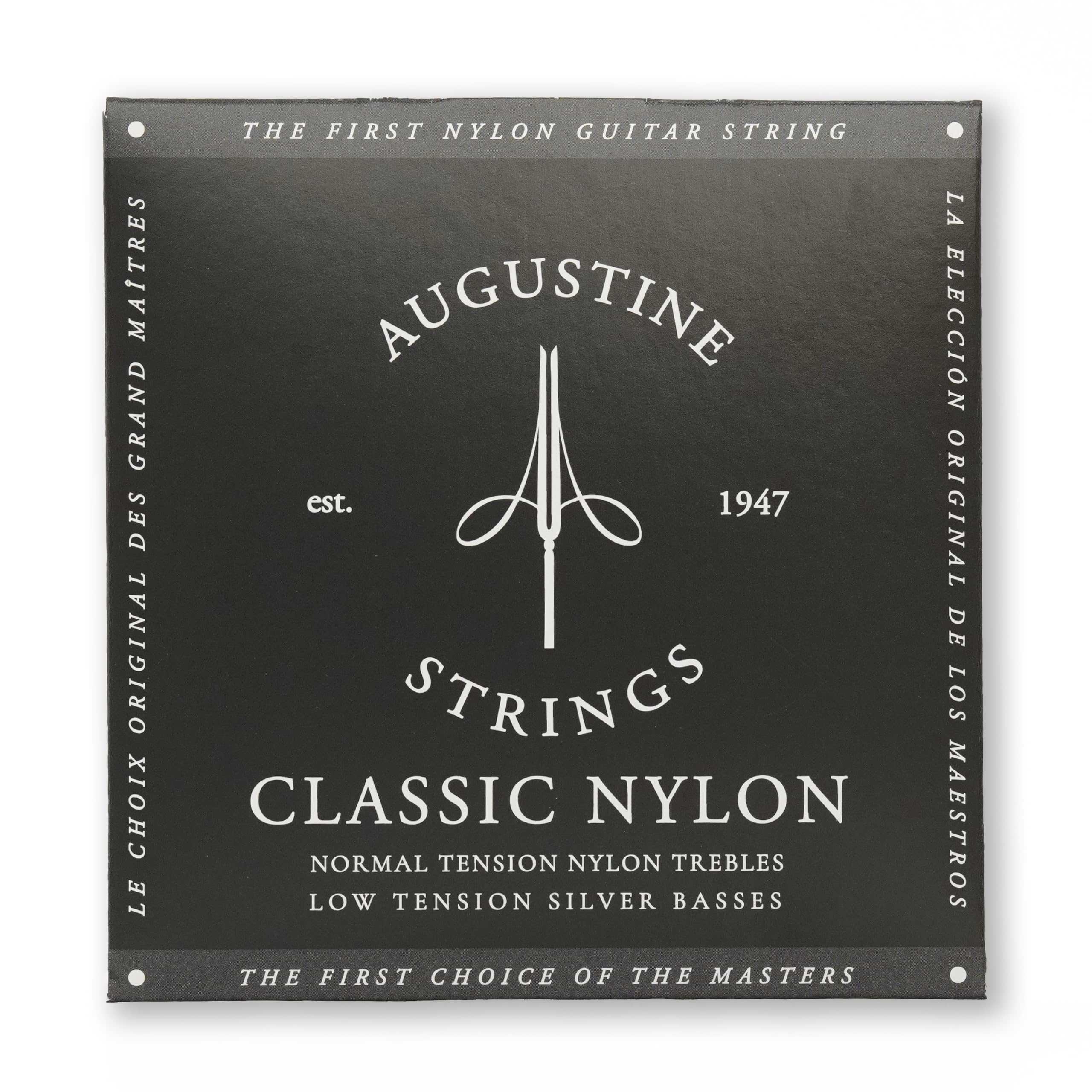 Augustine Classic Black Set, Low Tension Classical Guitar Strings - 1 Set