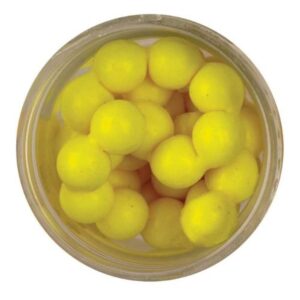 berkley powerbait power eggs floating magnum , fluorescent yellow - garlic scent, .5 oz small jar