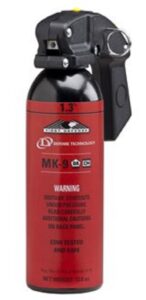 defense technology 56895 mk-9 stream, 1.3% red band/1.3% blue band pepper spray