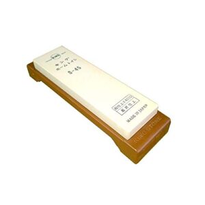 king whetstone knife sharpening stone with plastic base s-45p #4000　176×52×15mm (6.9 x 2 x 0.5")