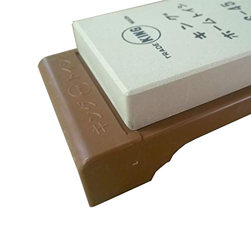 KING Whetstone Knife Sharpening Stone with Plastic Base S-45P #4000　176×52×15mm (6.9 x 2 x 0.5")