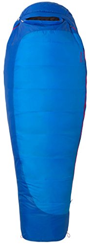 MARMOT Trestles 15 Long Women's Cold-Weather Mummy Sleeping Bag, 15-Degree Rating, Blue