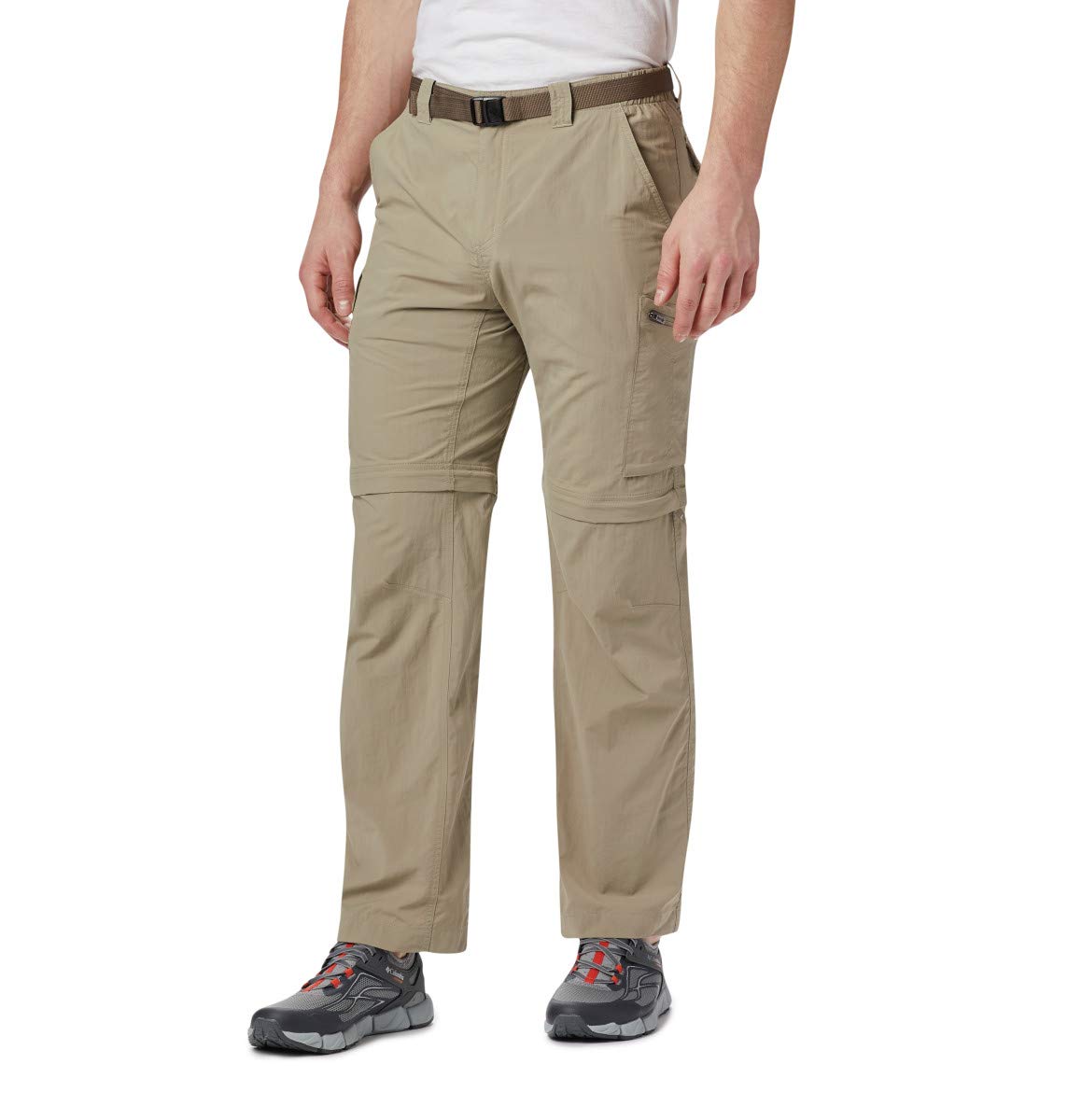 Columbia Men's Silver Ridge Convertible Pant, Breathable, UPF 50 Sun Protection, Tusk, 36x32