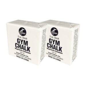 cramer gym chalk block, magnesium carbonate for better grip in gymnastics, weightlifting, power lifting, pole fitness, & rock climbing, 4 oz.