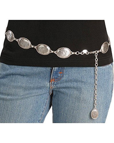 Tony Lama Women's Oval Concho Belt M