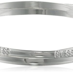 GUESS "Basic" Silver 3 Piece Interlocking Bangle Bracelet