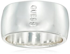 guess "basic" silver wide band ring, size 7