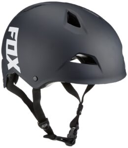 fox racing flight sport bicycle helmet, black, medium