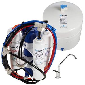 home master tmafc artesian full contact reverse osmosis system, 7-stages, patented 2-pass alkaline remineralization, fast 4.5s fill rate, 8.5” catalytic carbon, 5-year limited parts