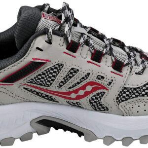 Saucony Women's Versafoam Excursion Tr13 Trail Running Shoe, Grey/Black/Burgundy, 8.5