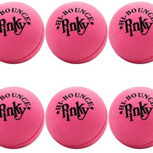 JA-RU Hi-Bounce Pinky Ball (6 Pack) Rubber-Handball Bouncy Balls for Kids and Adults. Small Pink Stress Bounce Ball. Indoor and Outdoor Sport Party Favors.Therapy. Plus 1 Small Ball. #976-6A