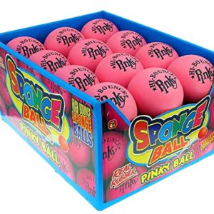 JA-RU Hi-Bounce Pinky Ball (6 Pack) Rubber-Handball Bouncy Balls for Kids and Adults. Small Pink Stress Bounce Ball. Indoor and Outdoor Sport Party Favors.Therapy. Plus 1 Small Ball. #976-6A