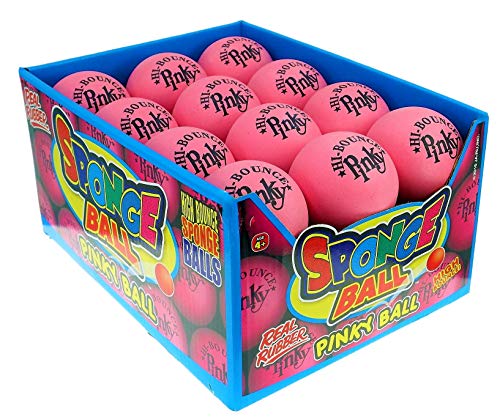 JA-RU Hi-Bounce Pinky Ball (6 Pack) Rubber-Handball Bouncy Balls for Kids and Adults. Small Pink Stress Bounce Ball. Indoor and Outdoor Sport Party Favors.Therapy. Plus 1 Small Ball. #976-6A