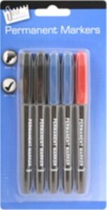 tallon rapiddry permanent marker pack of 5 1157