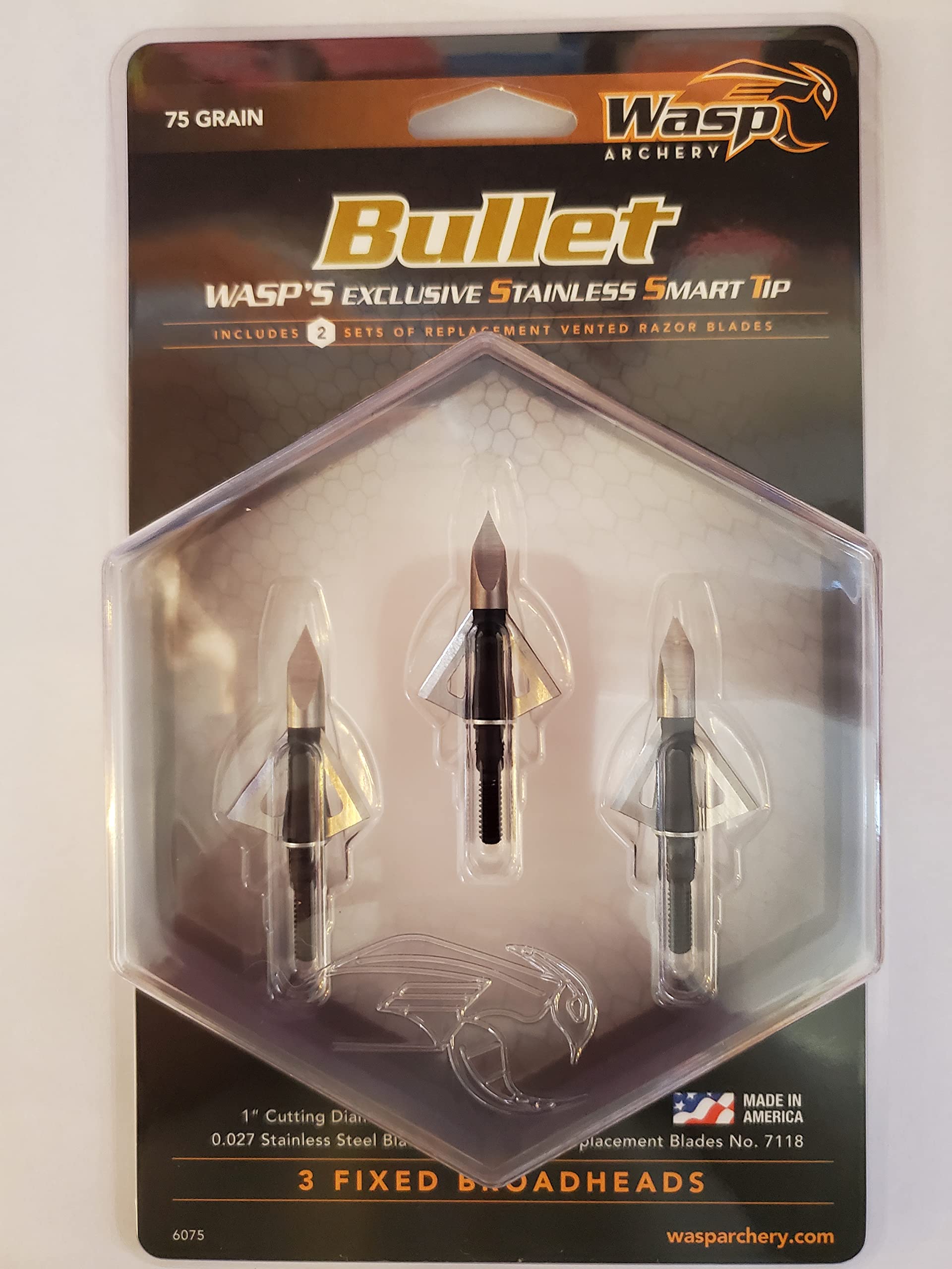 Wasp Bullet 75 Grain Fixed Blade Broadhead