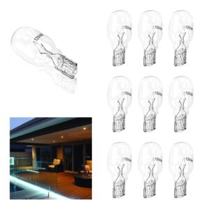 etoplighting (10 bulbs, 12v 4w low voltage t5 wedge base replacement bulb, 12 volts 4 watts