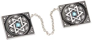 ajudaica magen david tallit clips