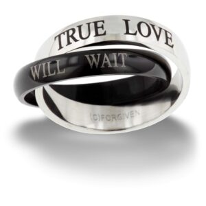 forgiven jewelry rstl true love will wait purity band stainless steel ring size 6-christian jewelry