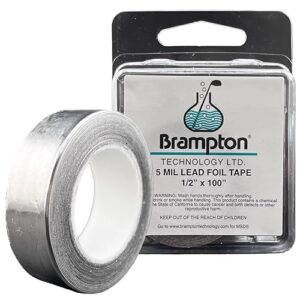 brampton golf lead tape 1/2” x 100” (5 mil) - easy to cut and apply - stays on in all weather - adjust swing weight and feel - for golf clubs, golf heads, pickleball, tennis, and fishing