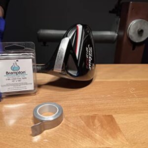 Brampton Golf Lead Tape 1/2” x 100” (5 mil) - Easy to Cut and Apply - Stays on in All Weather - Adjust Swing Weight and Feel - for Golf Clubs, Golf Heads, Pickleball, Tennis, and Fishing