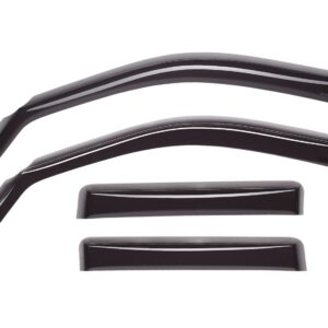 WeatherTech Custom Fit Side Window Deflectors for Toyota Sienna - (82536), Front & Rear Set - Dark Tint