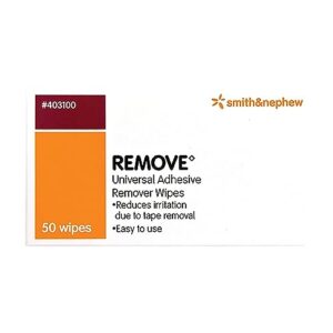 smith and nephew remove adhesive remover wipes 403100, 50-count